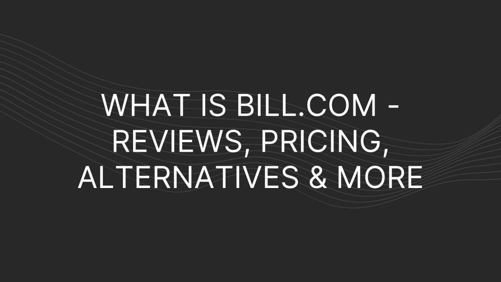 What Is Bill Reviews Pricing Alternatives More RevPilots