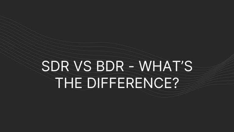 SDR vs BDR - What’s the difference? - RevPilots