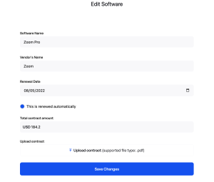 Software Renewal Tracker - RevPilots
